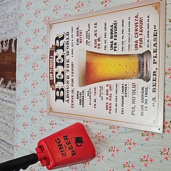 Wall Decor | Beer Bell And Sign | Poshmark